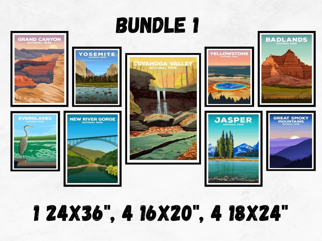 National Park Poster Bundle for Lisa - Any Vintage National Park Prints ...