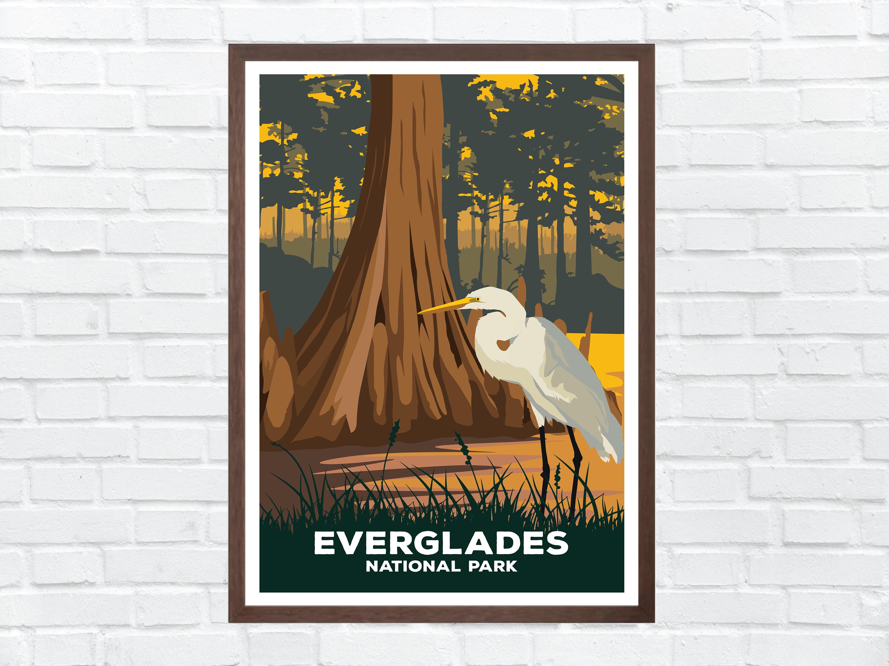 Everglades National Park Poster Print | Wall Art | Travel Poster Gifts ...