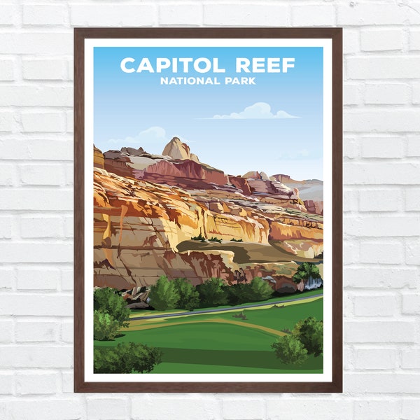Capitol Reef Poster - Etsy