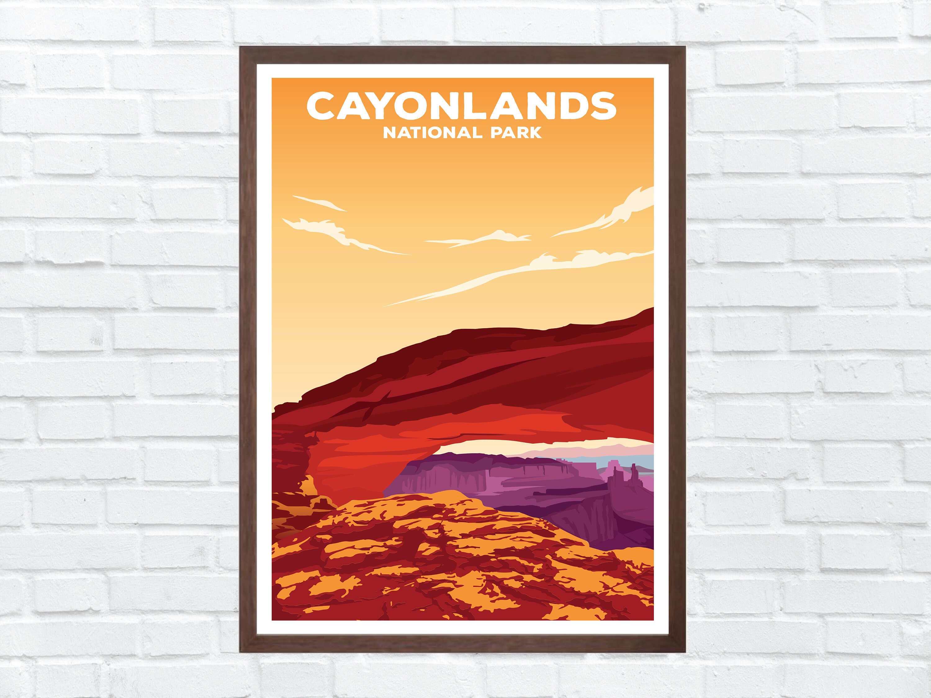 Canyonlands National Park Poster Canyonlands Wall Art Print | Etsy