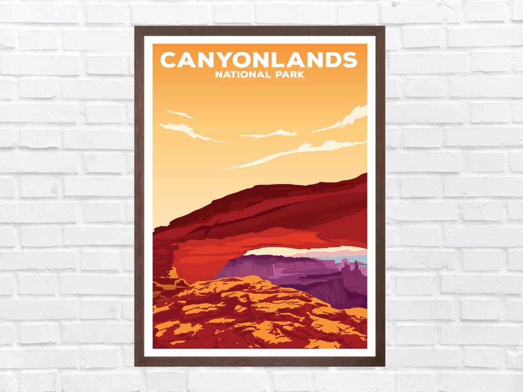 Canyonlands National Park Poster Canyonlands Wall Art Print - Etsy