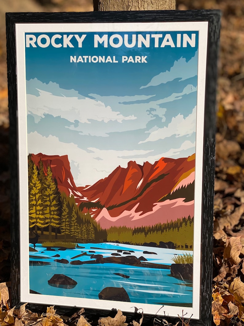 5 Poster Bundle Any 5 National Parks Posters Hiking Wall - Etsy