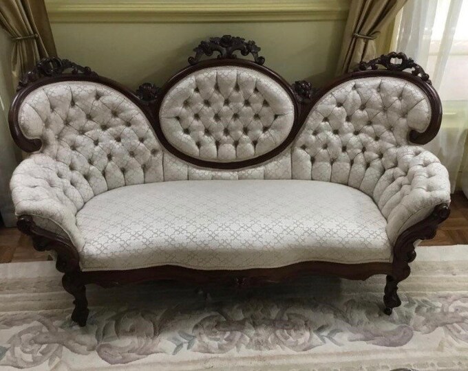 Antique Kimball Victorian Carved Rosewood Sofa 1800-1899 - Etsy