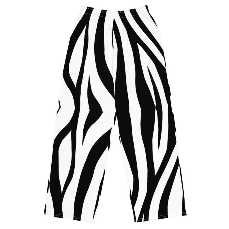 Zebra All-over Print Unisex Wide-leg Pants - Etsy