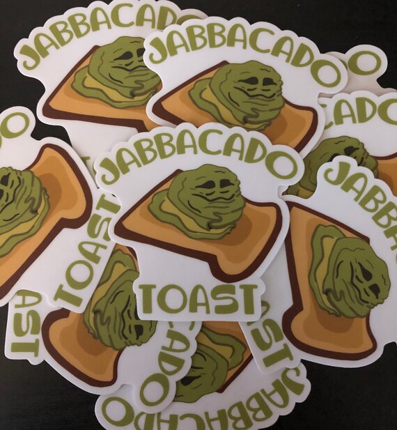 Jabbacado Toast Sticker | Etsy