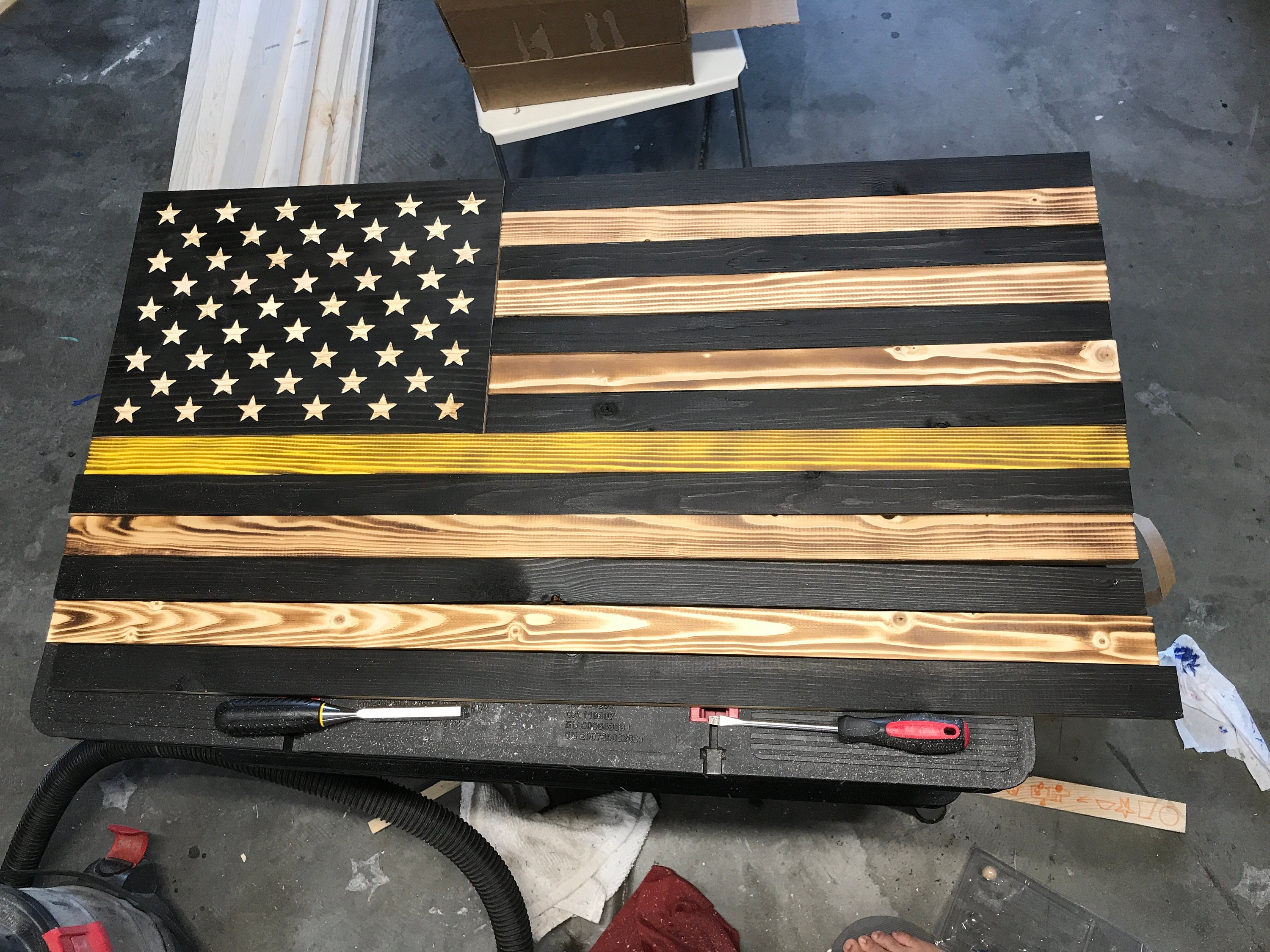 Wooden American Flag - Etsy