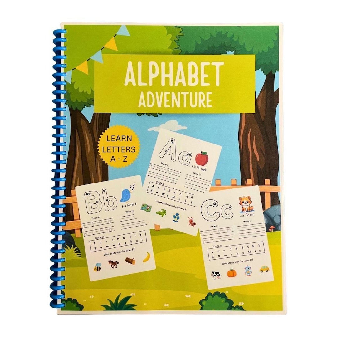 Alphabet Adventure Workbook With A-Z Letter Tracing, Writing and Letter ...