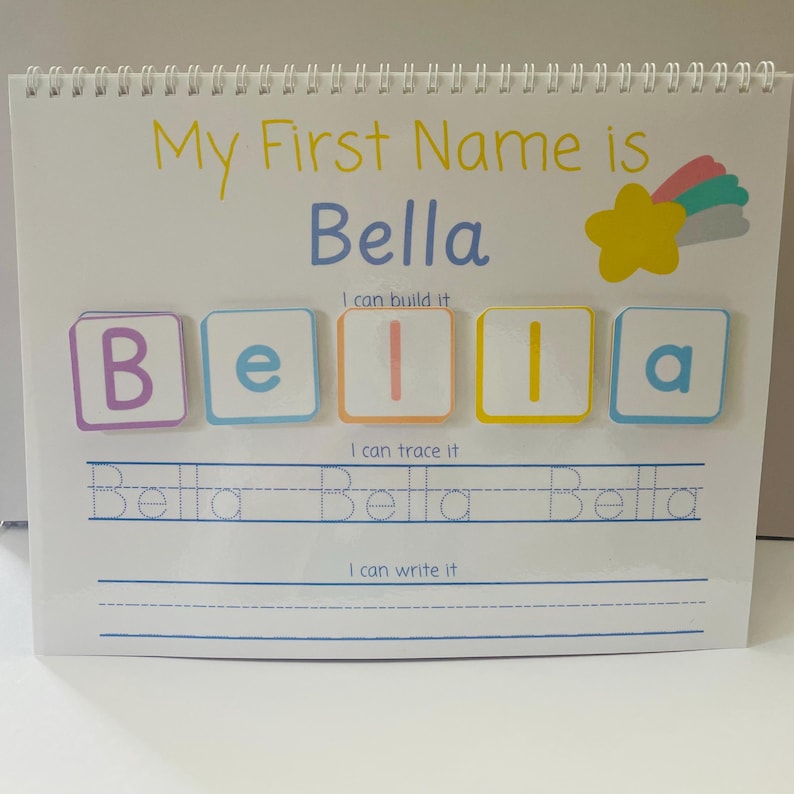 Personalized Name Workbook (printed and Assembled) With Activities to ...