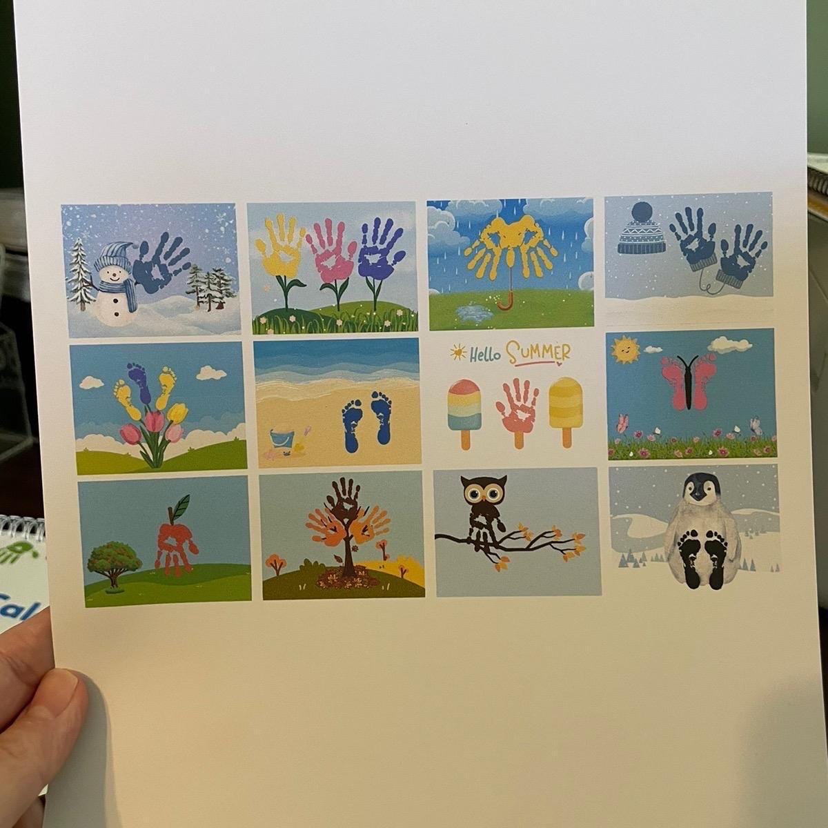 2025 Handprint and Footprint Calendar - Etsy