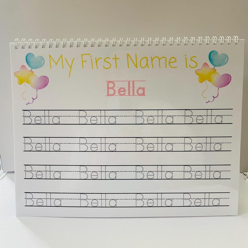 Personalized Name Workbook (printed and Assembled) With Activities to ...