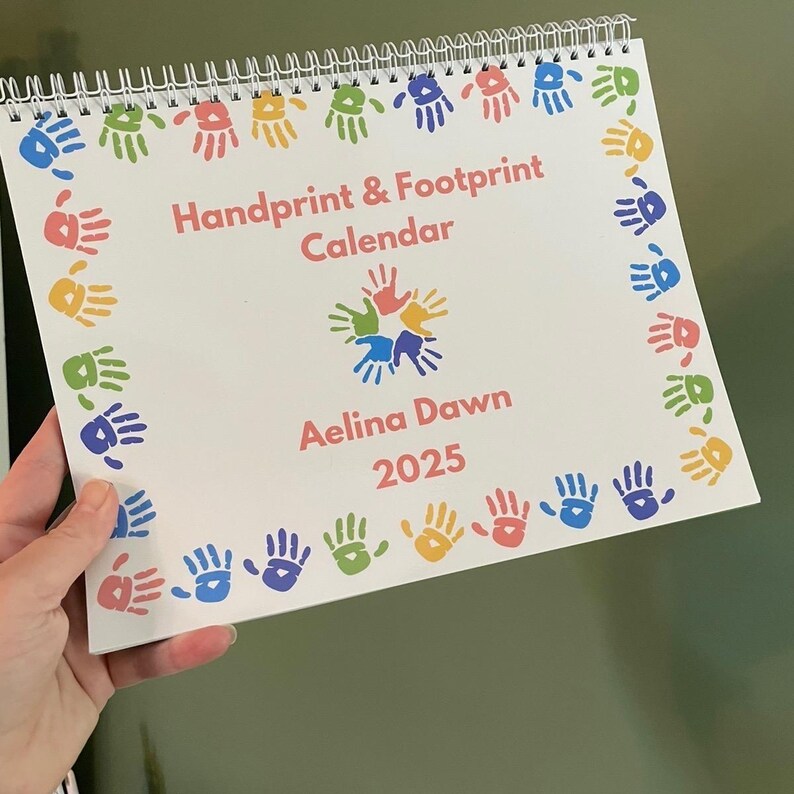 2025 Handprint and Footprint Calendar - Etsy