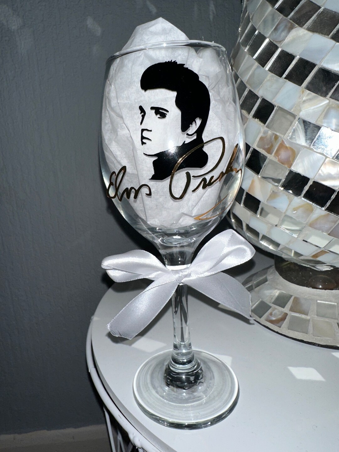 Elvis Presley, Elvis, Elvis Presley Gifts, Elvis Presley Wine Glass ...