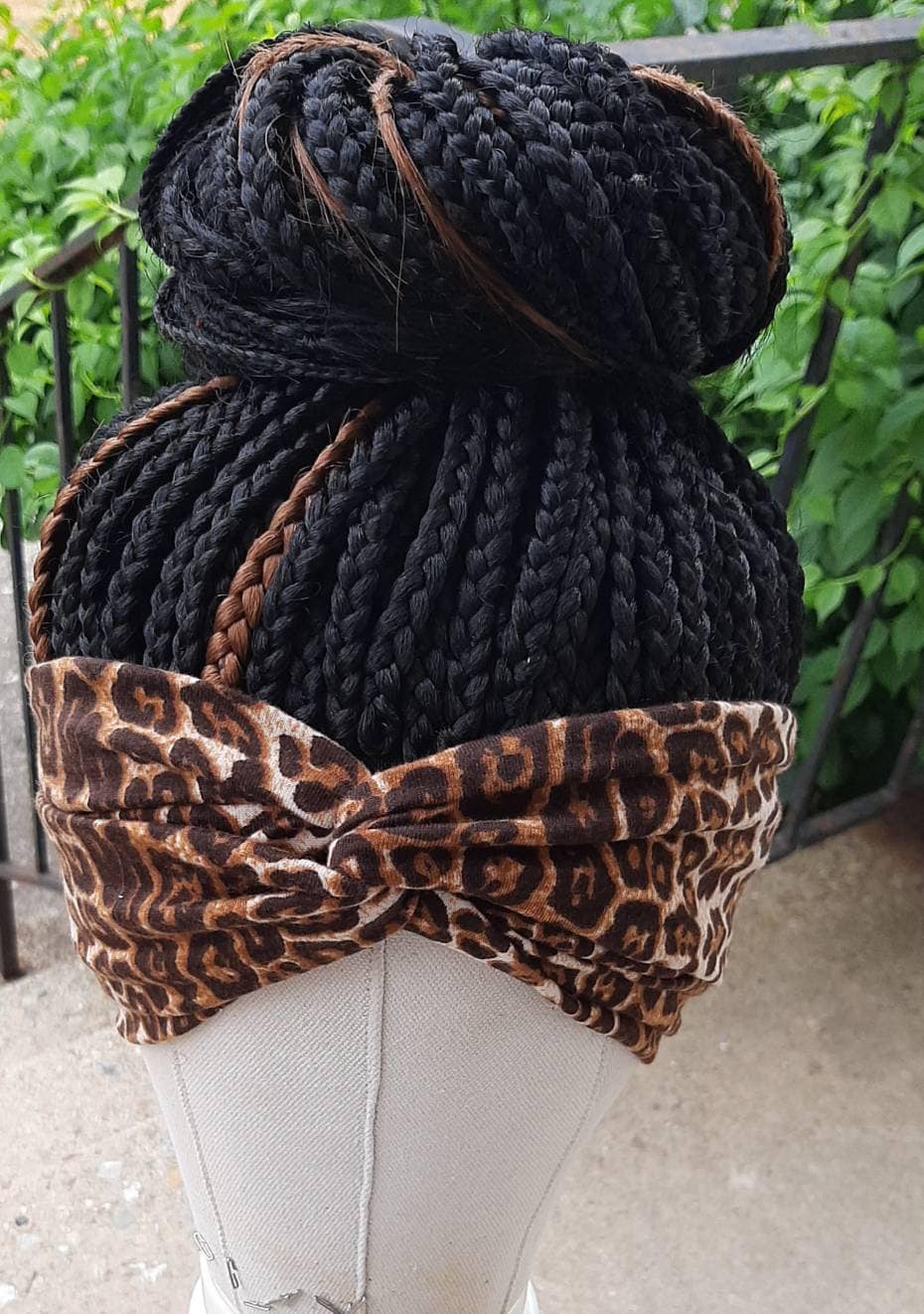 Braided Bun Updo Wig, Headband Wig, Hairloss Wig, Alopecia Wig, Braided ...