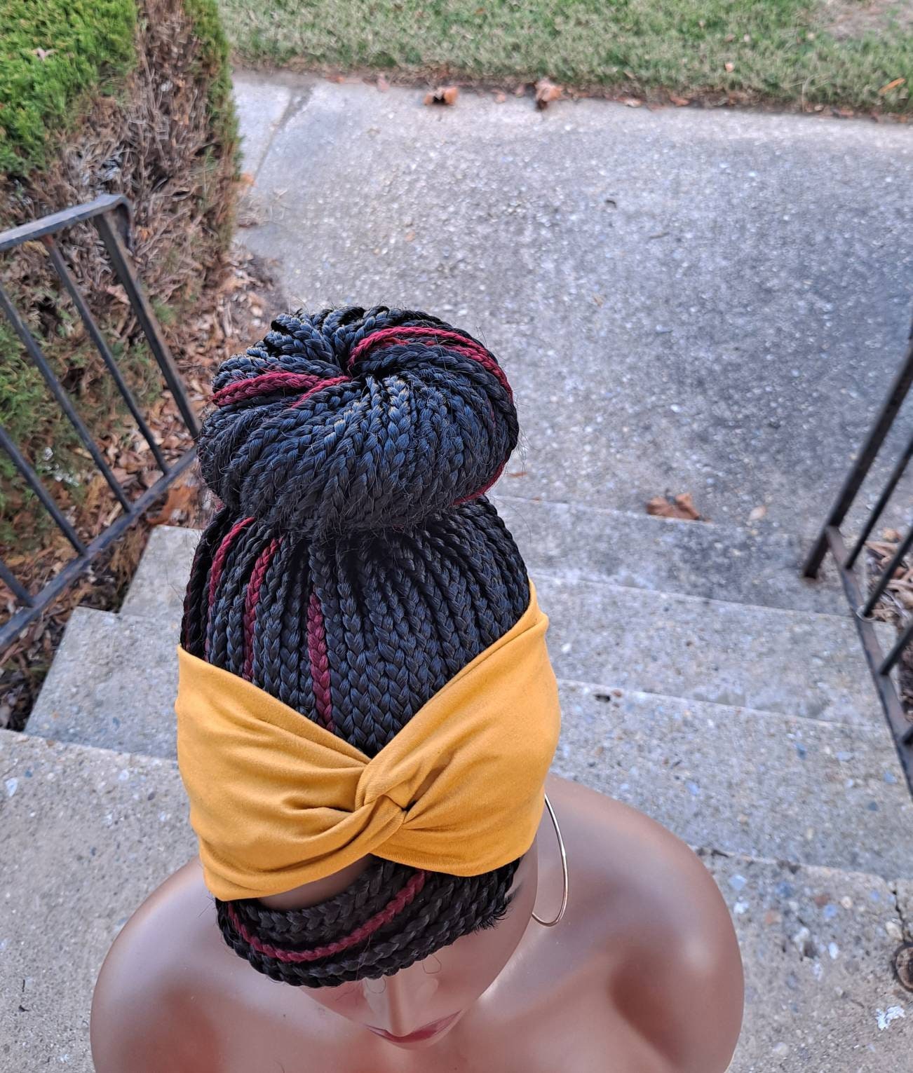 Braided Bun Updo Headband Wig - Etsy