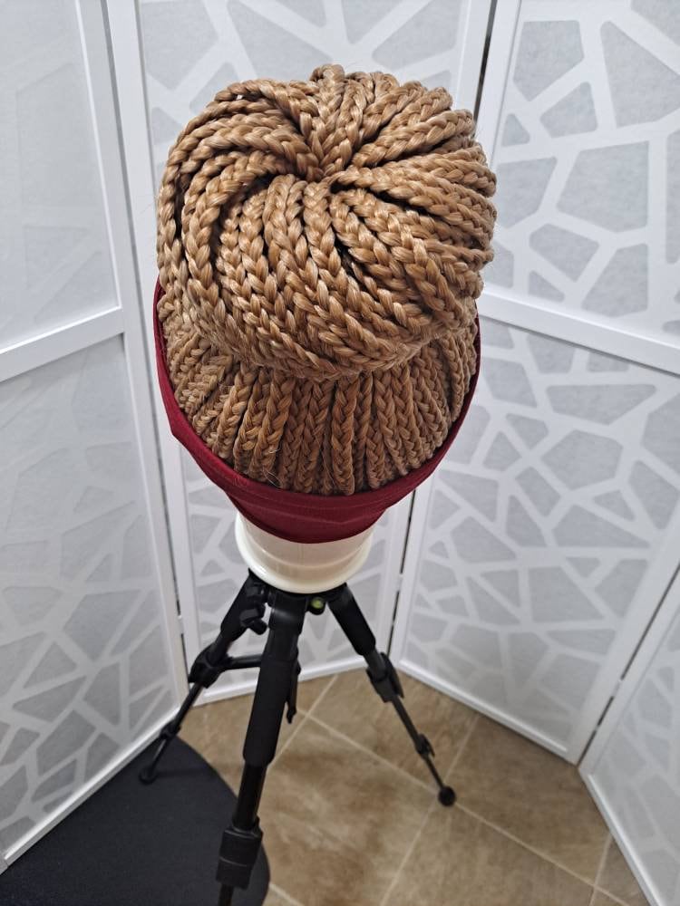 Braided Bun Updo Wig, Headband Wig, Bun Wig, Hair Loss Wig, Alopecia ...