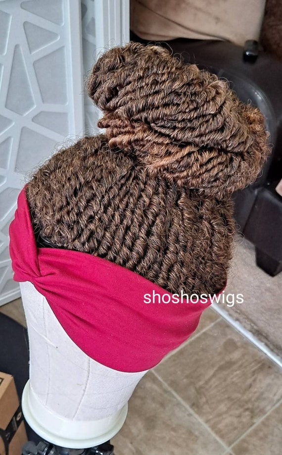 Faux Locs Updo Headband Wig Nu Locs Head Band Wig Head Band - Etsy