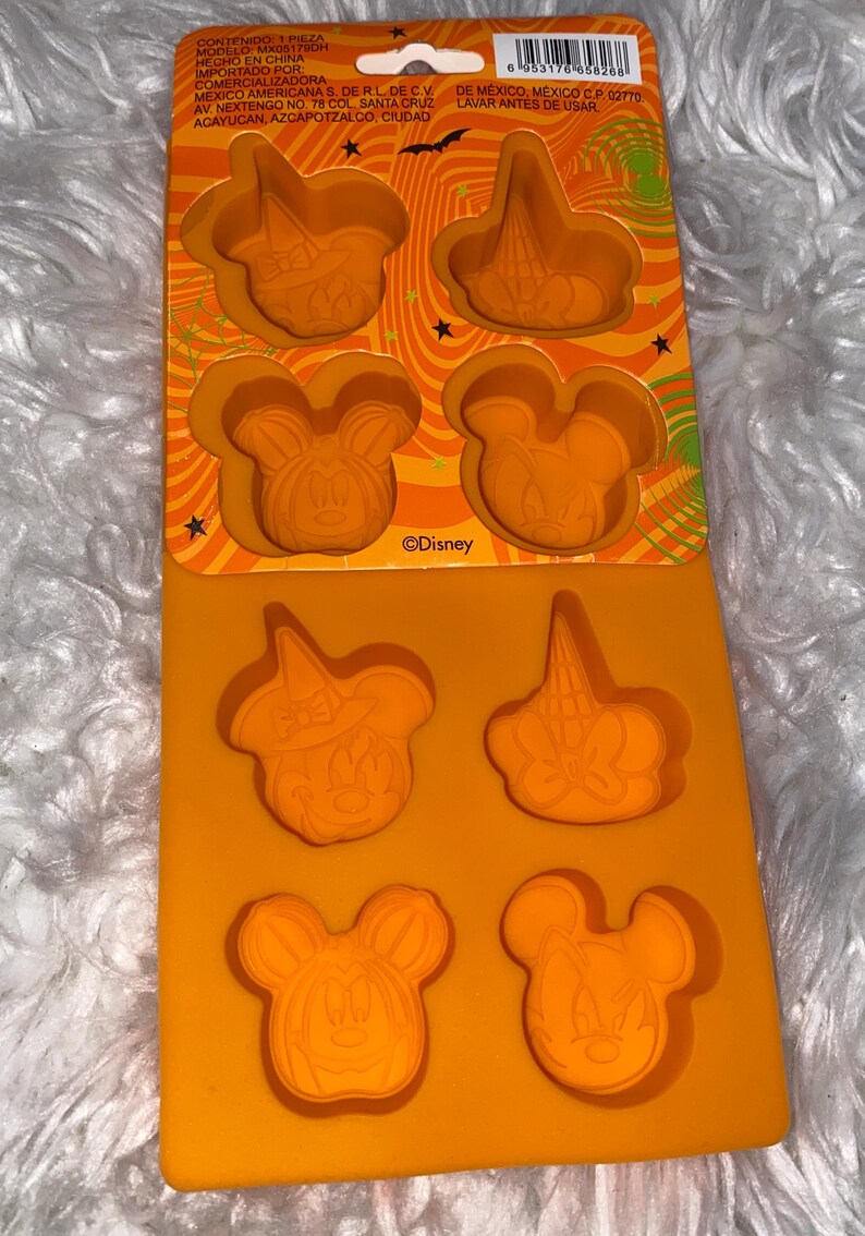 Mickey and Minnie Mouse Halloween Silicon Mold, Ice Cube, Decor ...