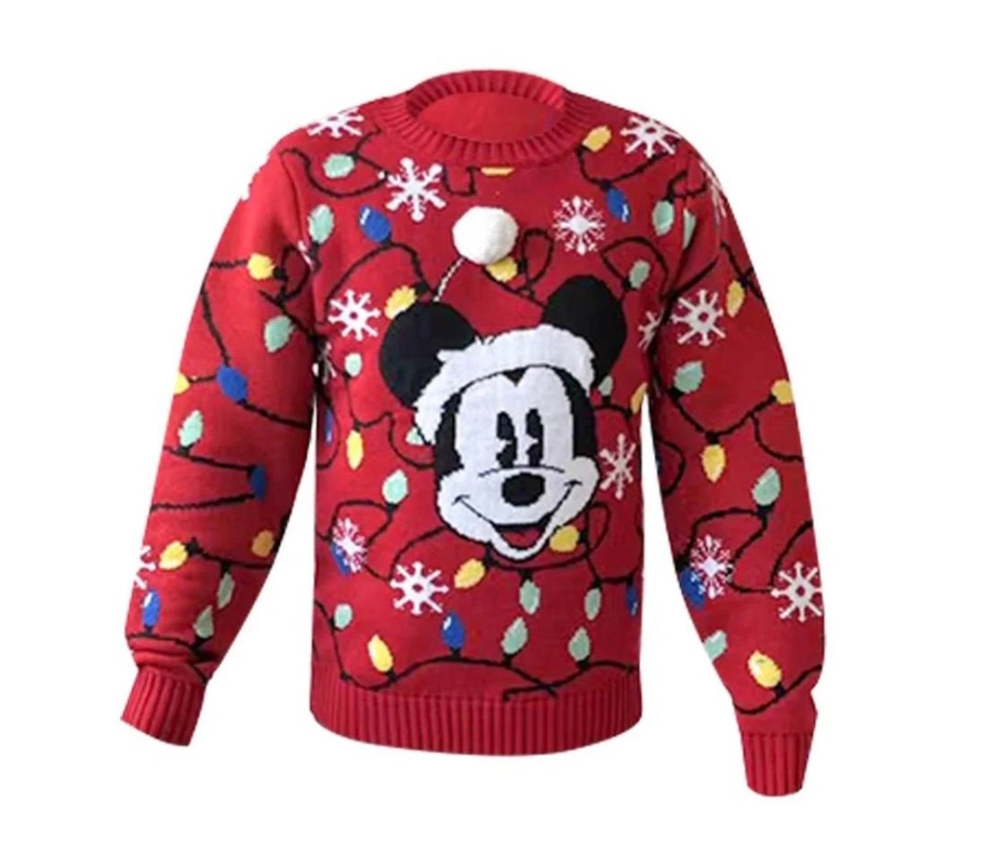 Disney Mickey Mouse Ugly Christmas Sweater, Disneyland, WDW, Holiday ...