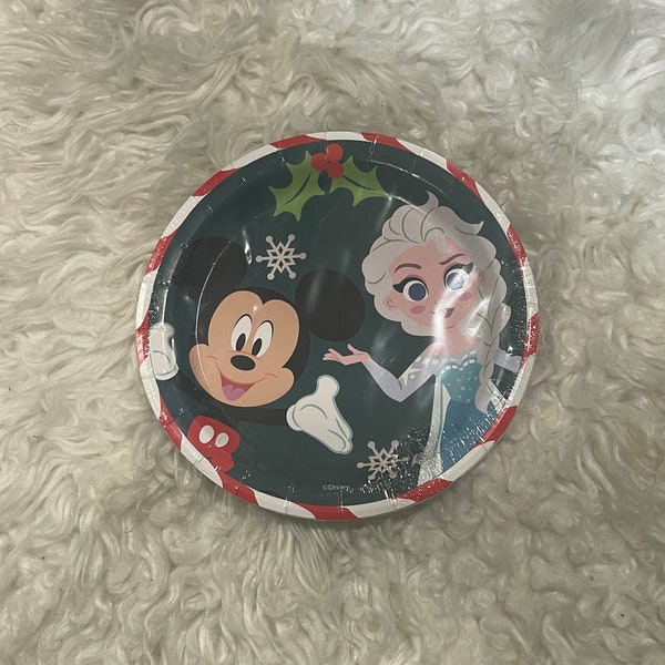 Mickey Mouse Christmas Paper Plates - Etsy