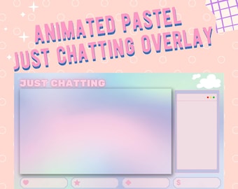 Just Chatting Overlay | Etsy