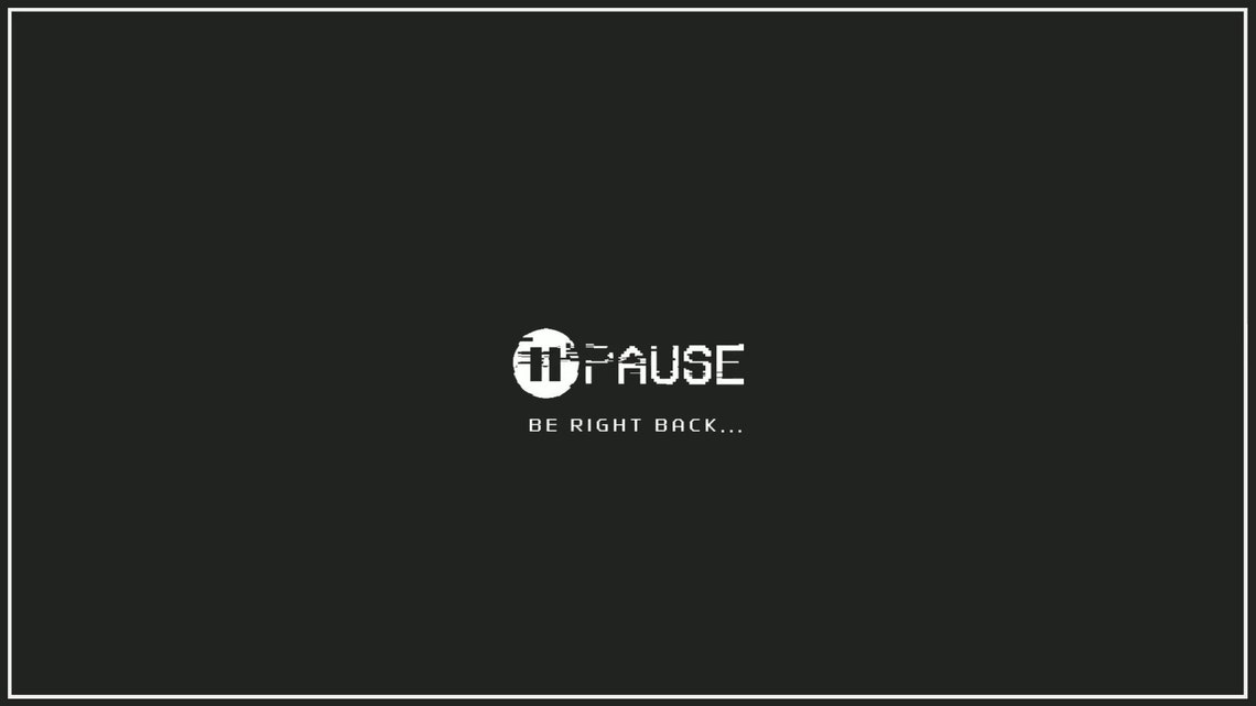 Animated Black Minimal Stream Scenes - Basic Black Twitch Overlay ...