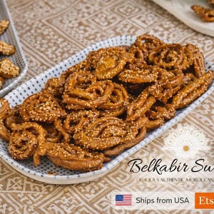Authentic Moroccan Chebakia Cookies: Sesame, Honey, Ramadan Treat - Etsy