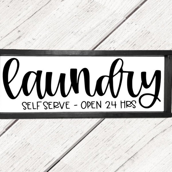 Wood Laundry Sign - Etsy