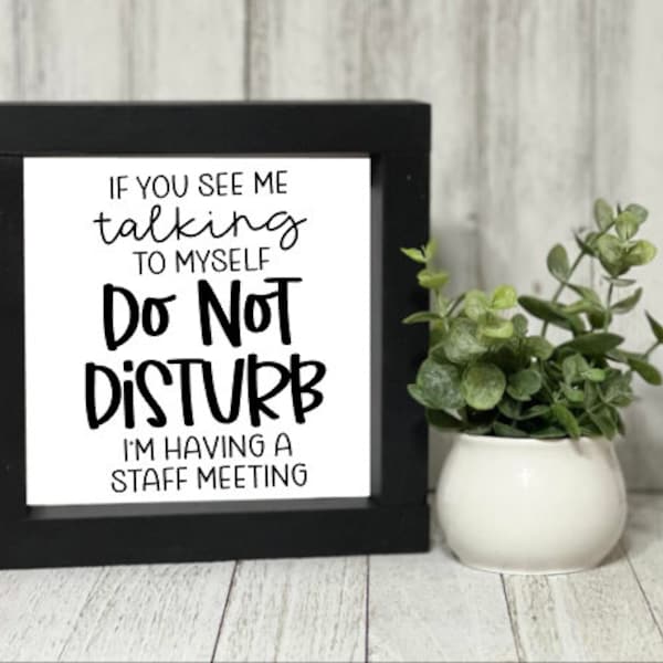 If You See Me Talking to Myself Team Meeting Svg - Etsy