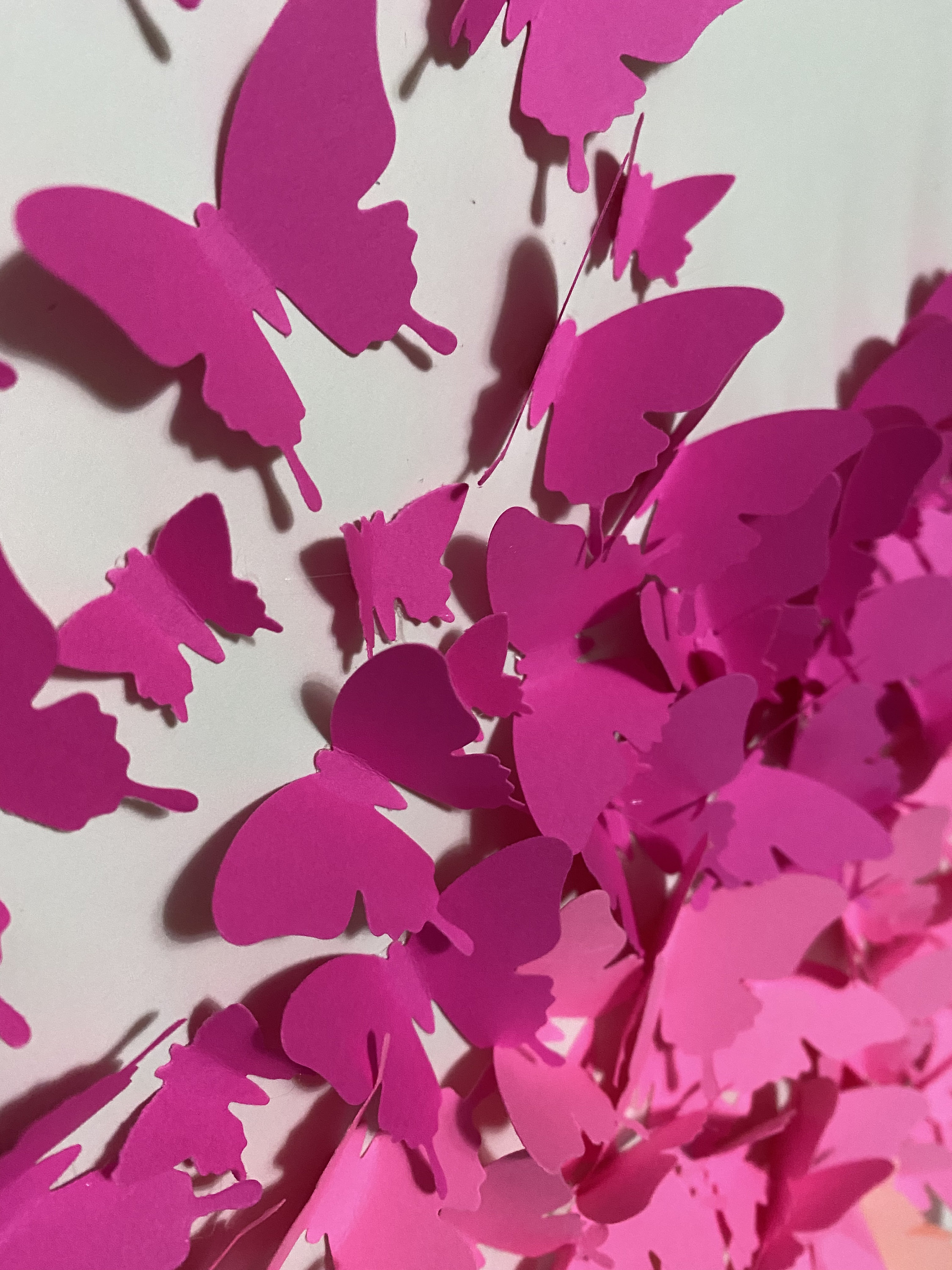 3D Ombré Butterflies Wall Art, on Canvas. Gifts for All Occasions ...