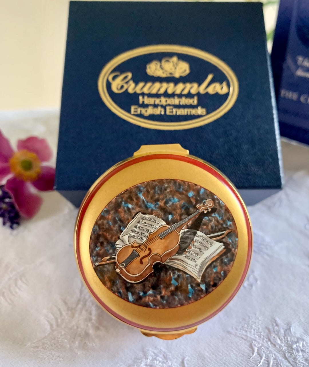 Crummles Enamels Music Box. Vintage Musical Box, Such Sweet Compulsion ...