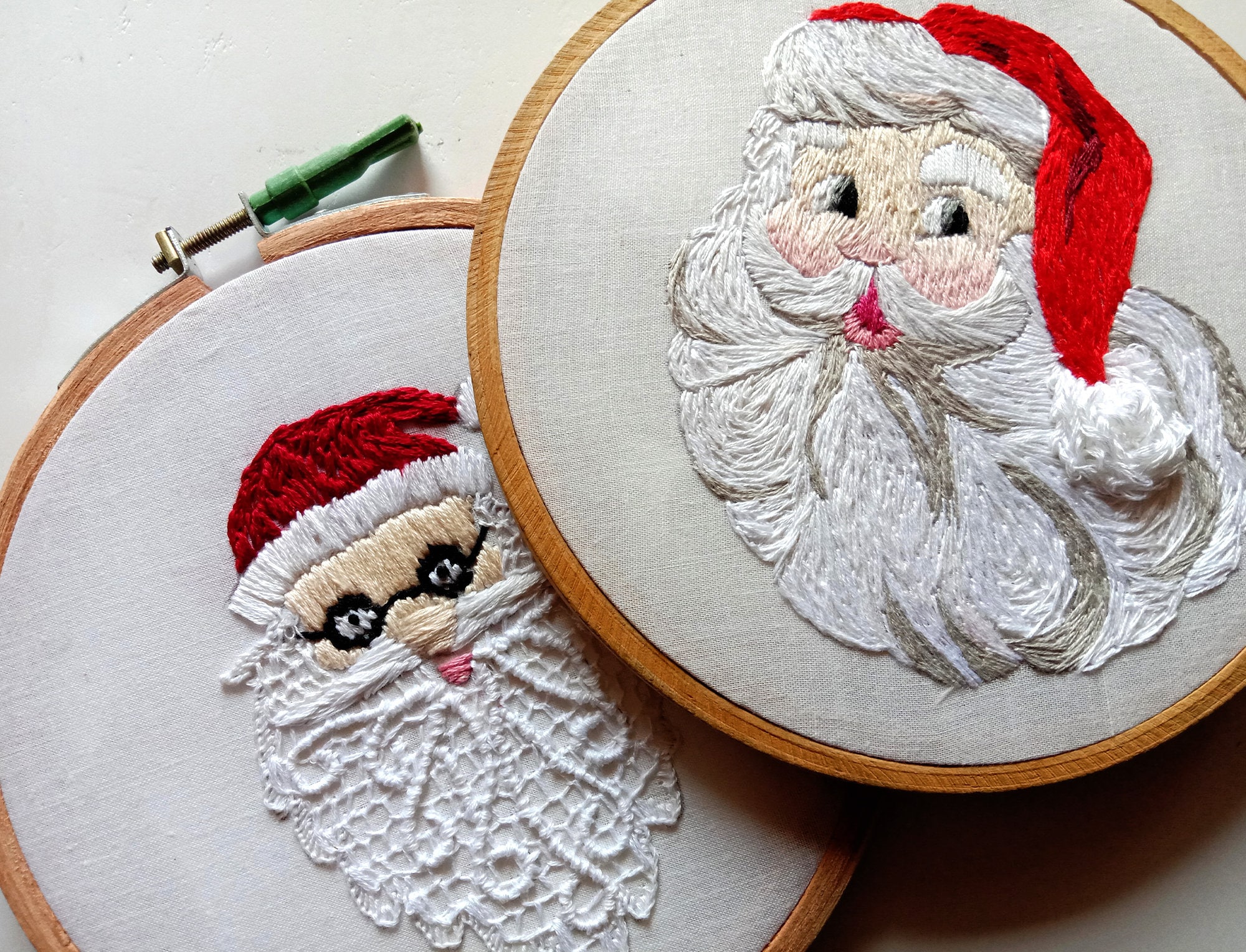 Santa Claus Christmas Hand Embroidery Design Hand Embroidery PDF for ...