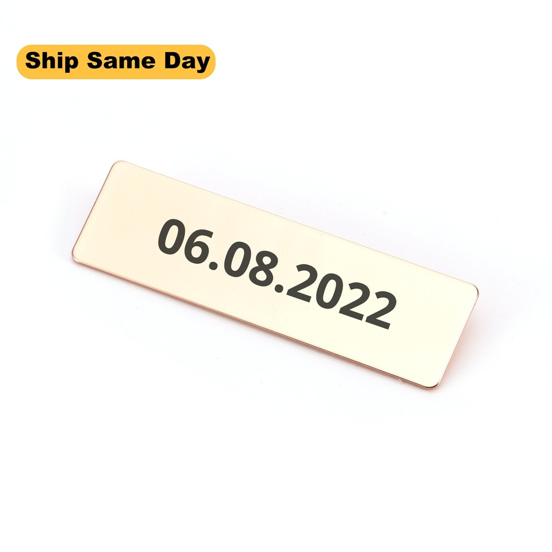 Engraved Stainless Steel Name Badges Security, Police, Fire, Military ...