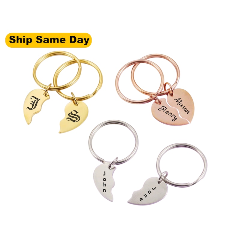 Heart Keychain - Etsy