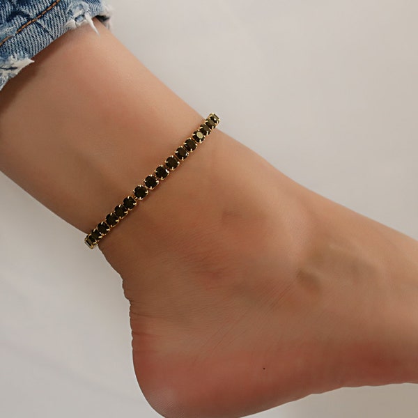 Stone Anklet - Etsy