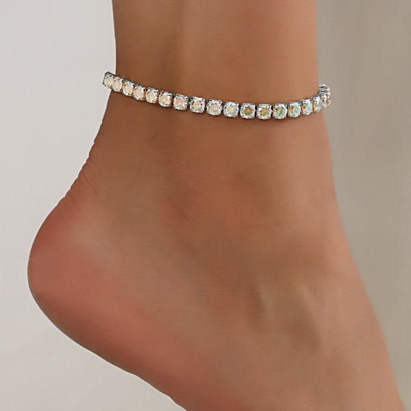 Stone Anklet - Etsy