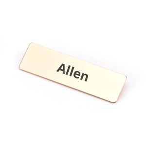 Engraved Stainless Steel Name Badges Security, Police, Fire, Military ...