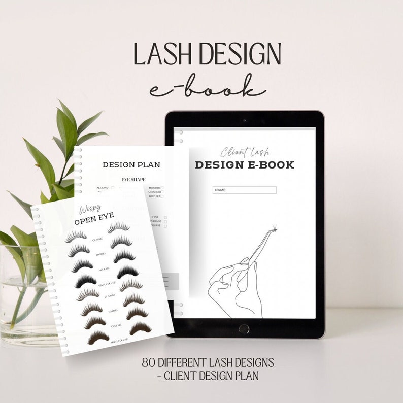 Virtual Lash Design E-book, Lash Extension Consultation, Lash Try On ...