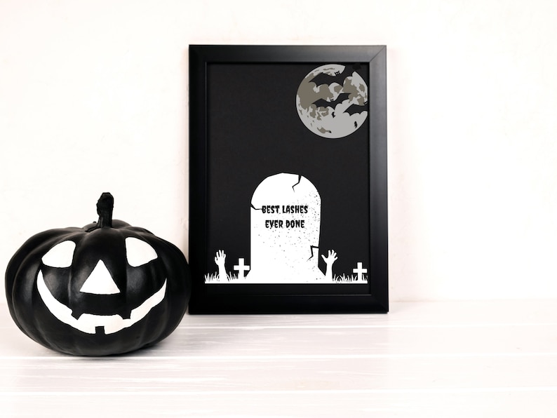 Lash Artist Bundle Printable, Spooky Print, Halloween Lash Wallpaper ...