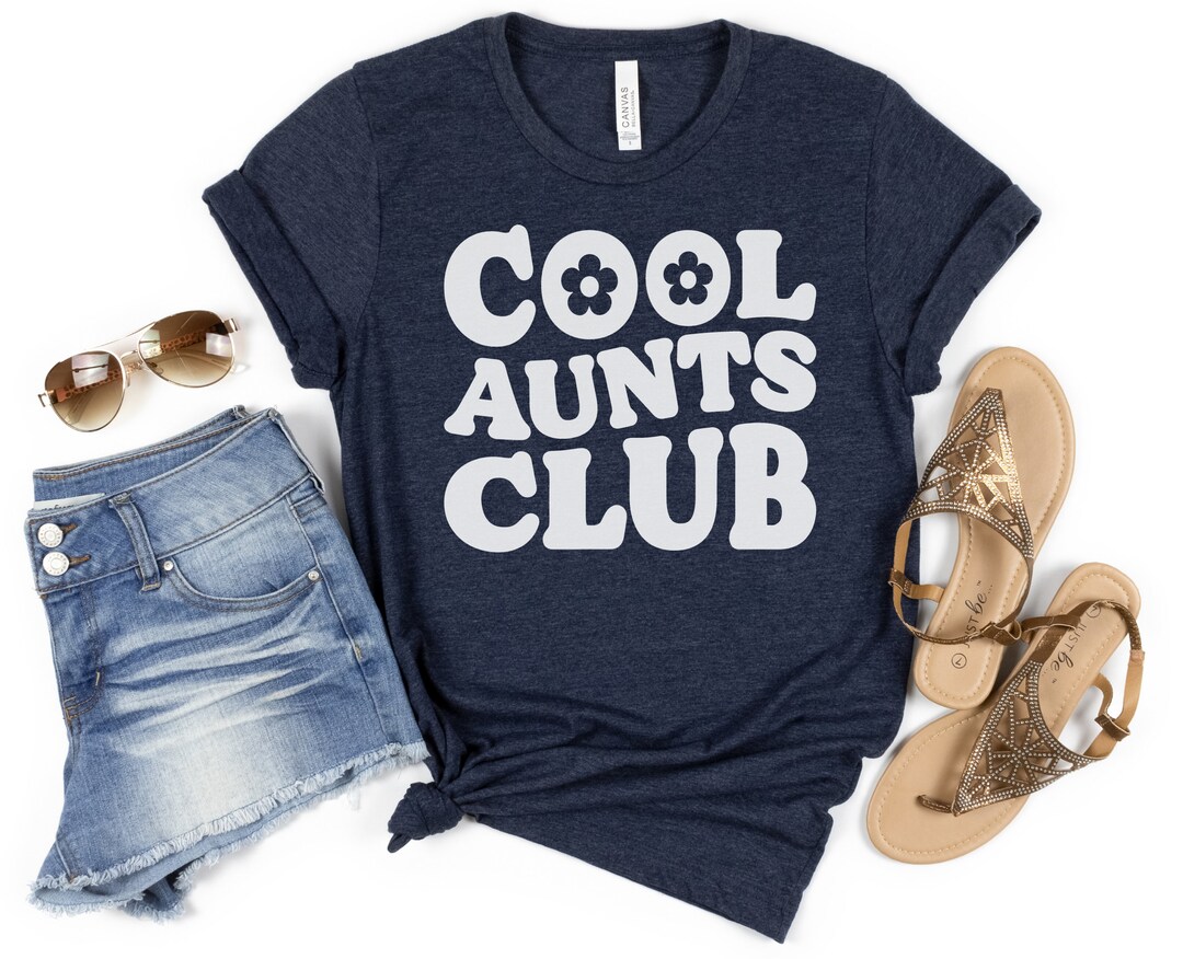 Cool Aunts Club, Groovy Aunt, Aunt Shirt, Gift for Sister, Pregnancy ...