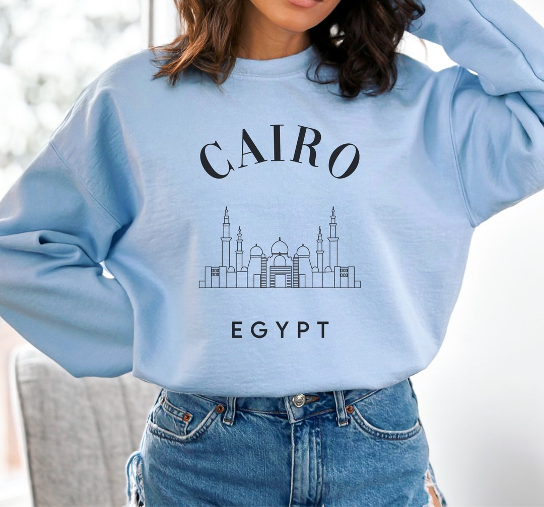 Cairo Egypt Sweatshirt, Egypt Gift, Cairo Crewneck, Egypt Pyramids ...