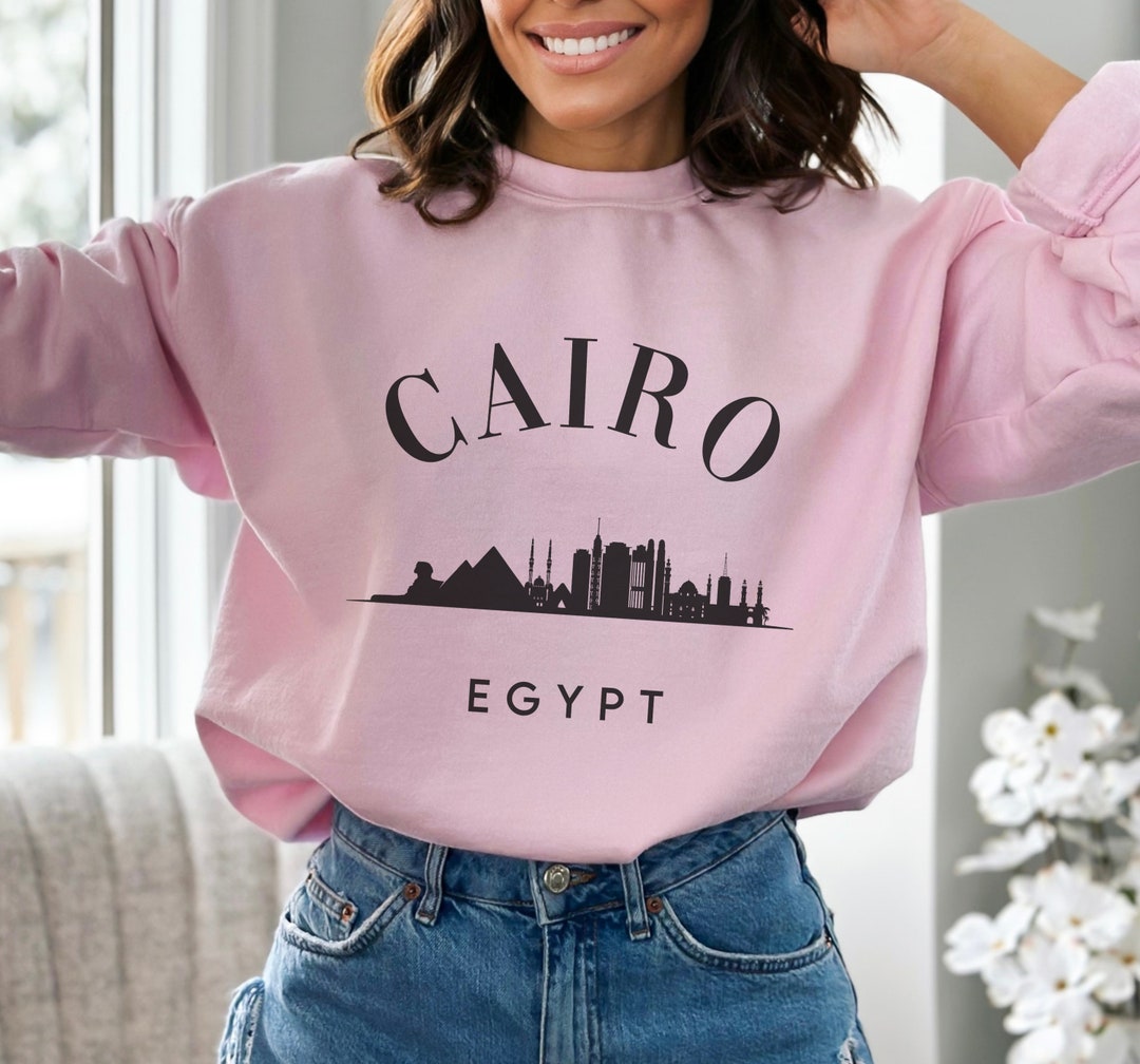 Cairo Egypt Sweatshirt, Egypt Gift, Cairo Crewneck, Egypt Pyramids ...