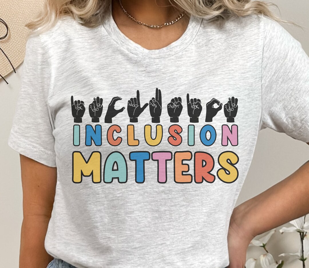 Camiseta de Inclusion Matters, camiseta de profesor de asl, camiseta de ...