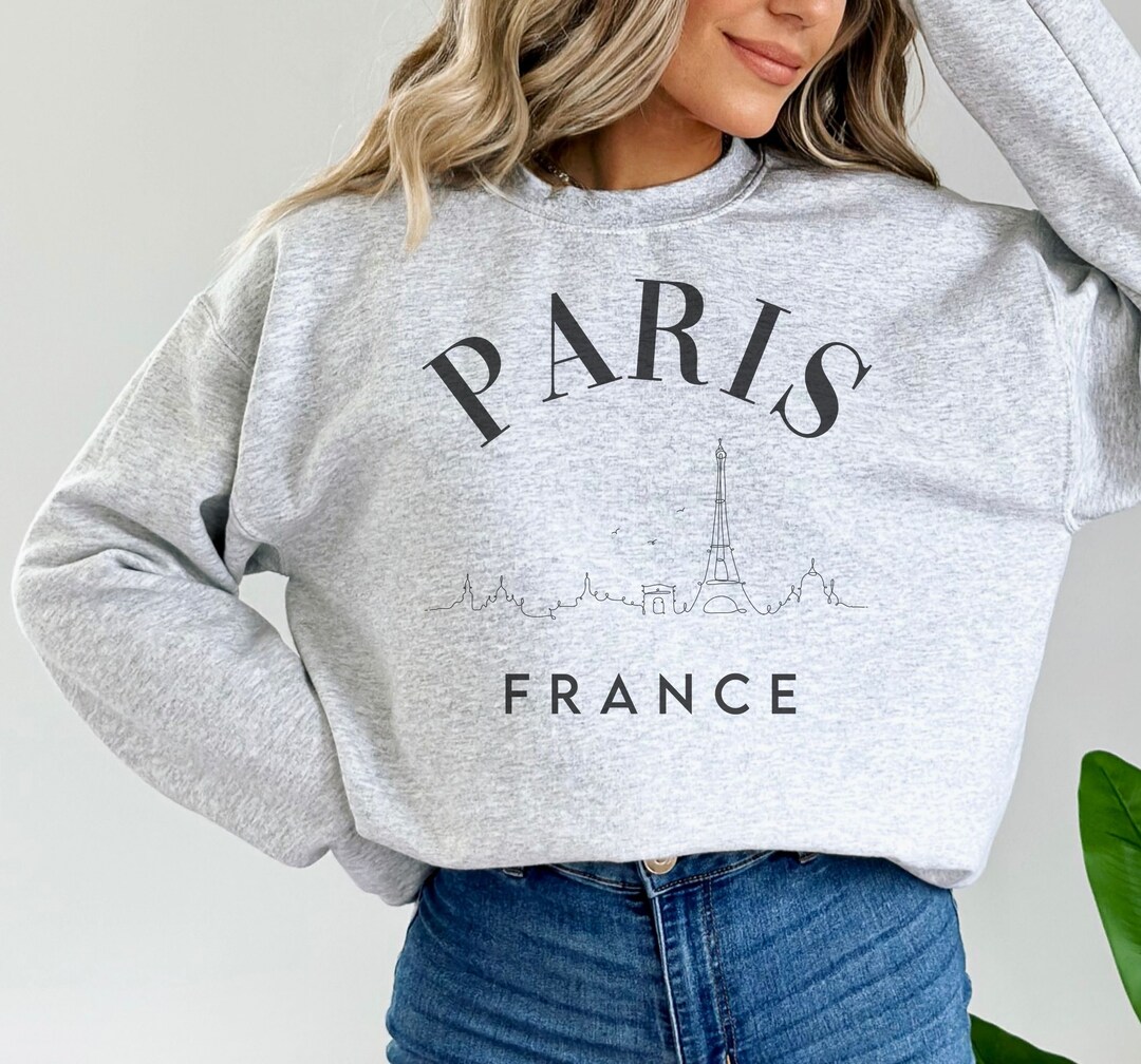 Paris France Crewneck, Vogue Style Sweatshirt, Custom City Crewneck ...