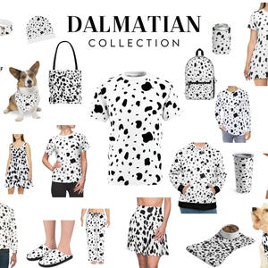 Dalmatian Shirt, Unisex Dalmatian Print Shirt, Dalmatian Halloween ...