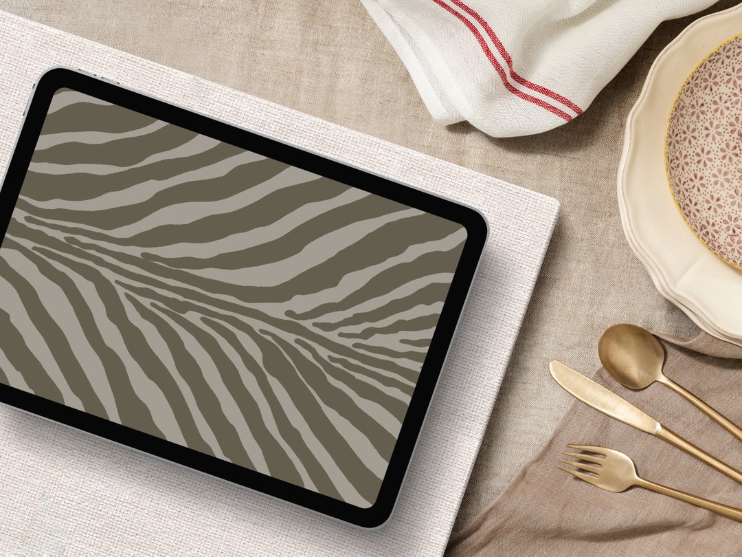 Zebra Print Wallpaper iPad | Tablet Wallpaper | Lock Screen Wallpaper ...