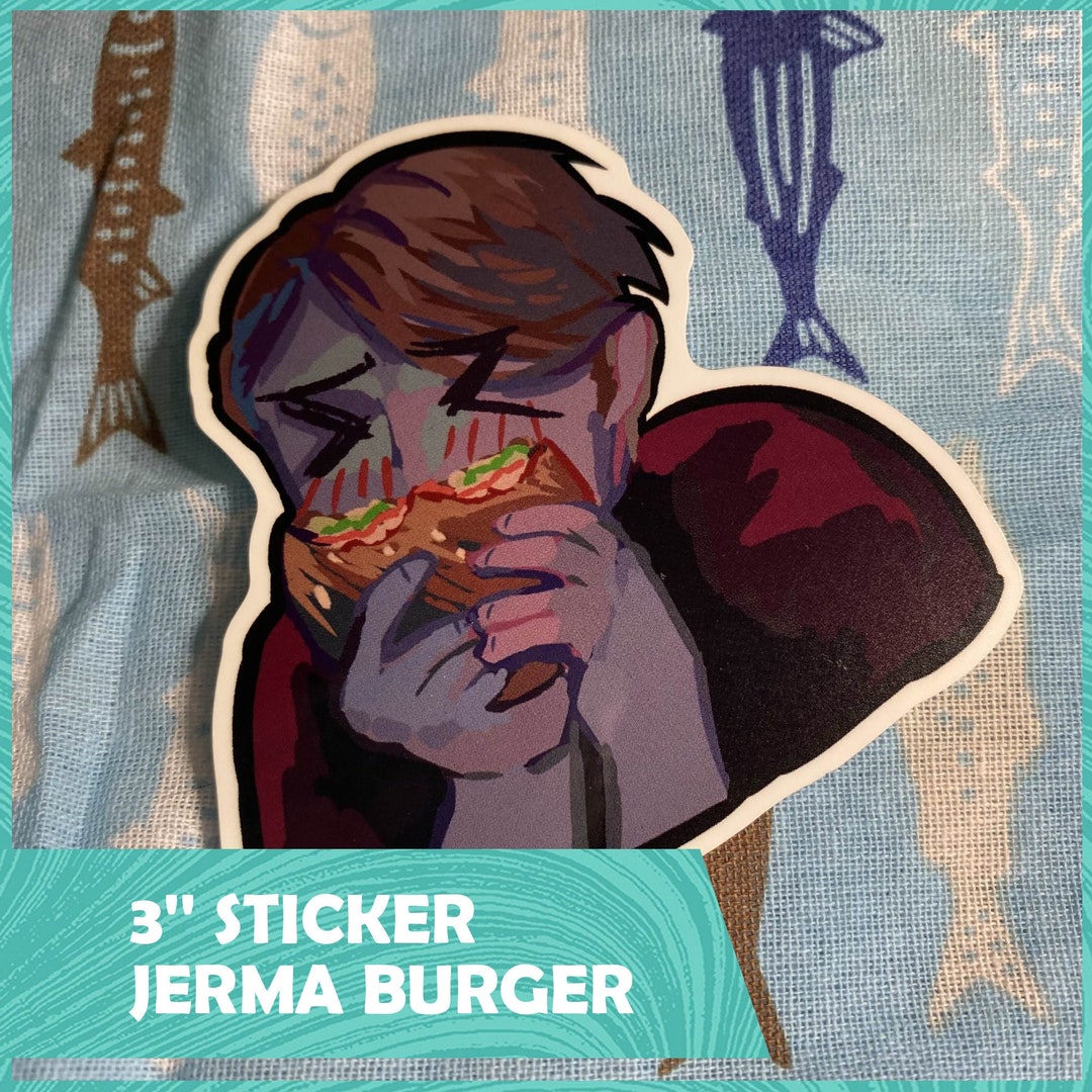 Jerma Burger Meme 3'' Sticker - Etsy