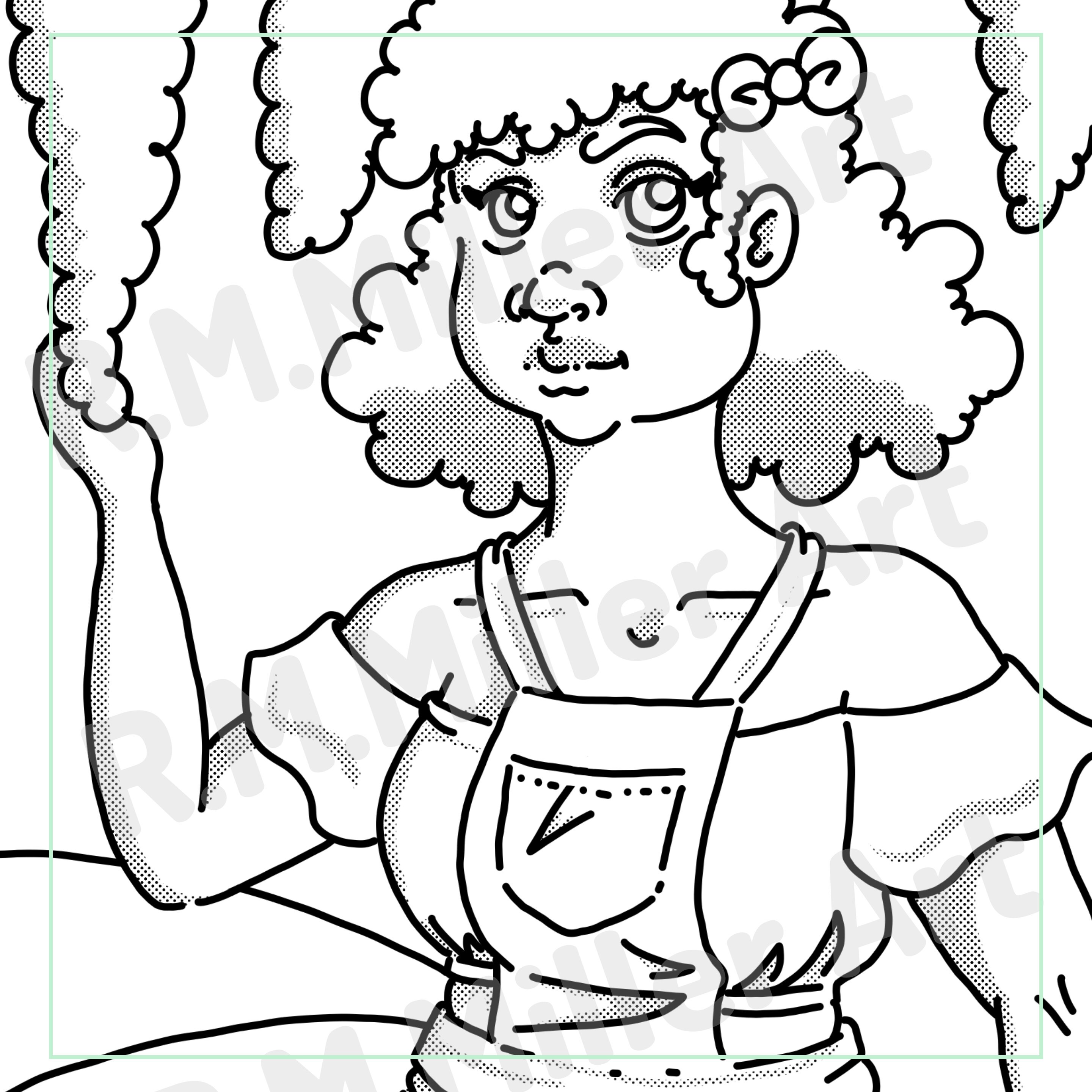 The Art of R.m.miller A Coloring Book - Etsy