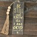 Be Still & Know That I AM GOD Psalm 46:10 Bible Verse Wooden Beaded ...
