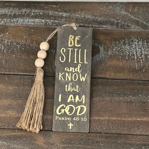 Be Still & Know That I AM GOD Psalm 46:10 Bible Verse Wooden Beaded ...