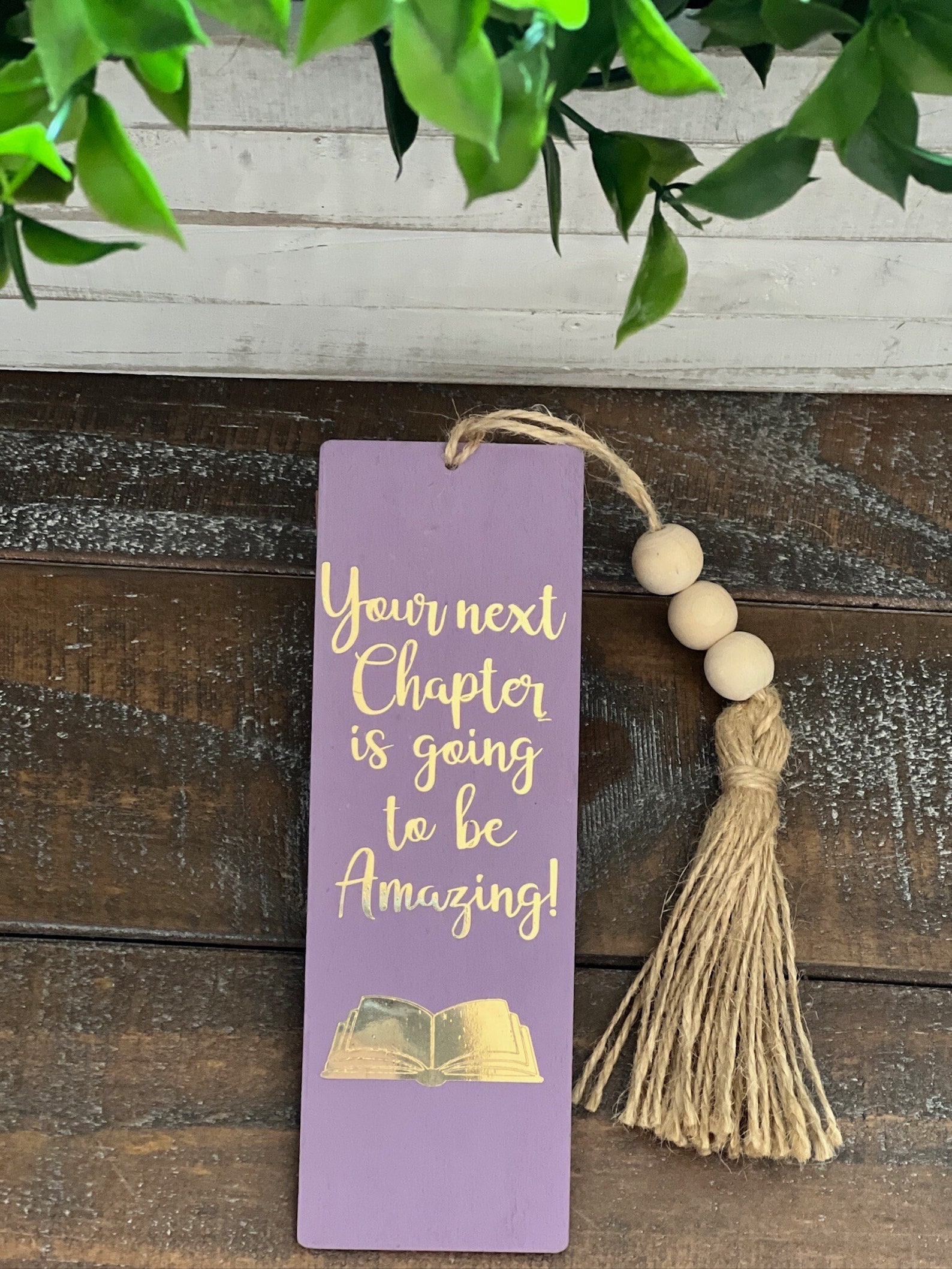 Your Next Chapter is Going to Be Amazing Wooden Beaded Bookmarks Great ...